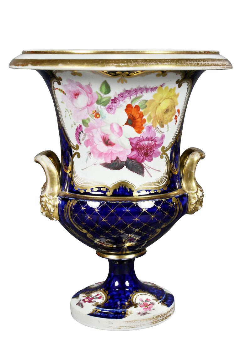 Set of Three Regency Pottery Urn Form Vases at 1stDibs