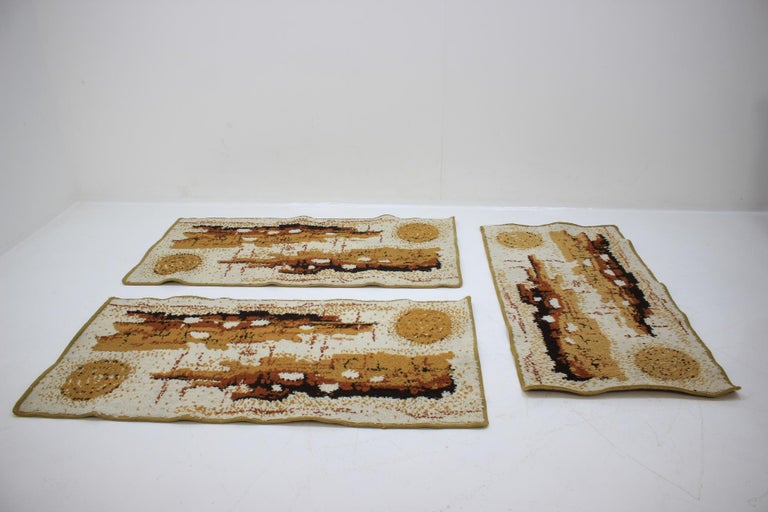 Set of Three Retro Design Carpets/Rugs, 1980s at 1stDibs