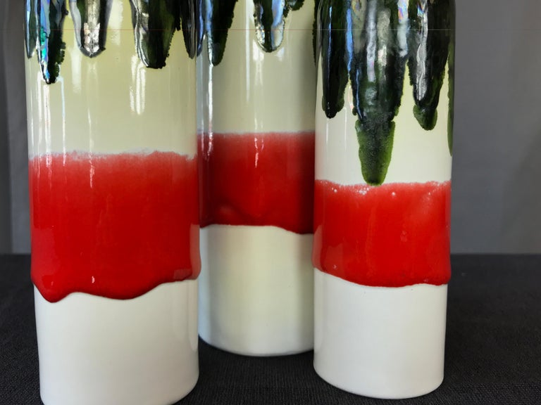 Set Of Three San Polo Ceramic Vases For Sale at 1stDibs