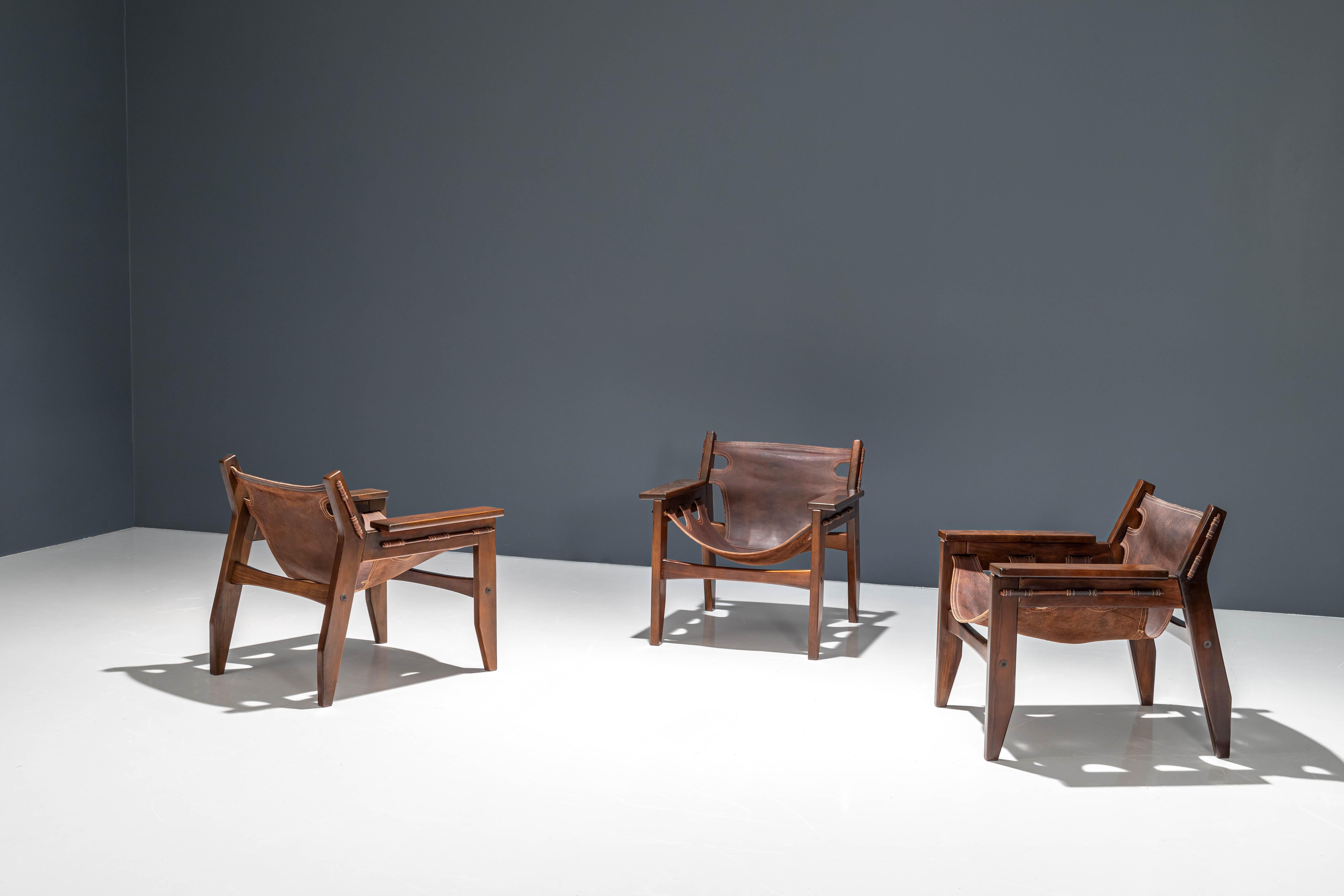 Set of Three Sergio Rodrigues ‘Kilin' Lounge Chairs, Brasil, 1970s For ...