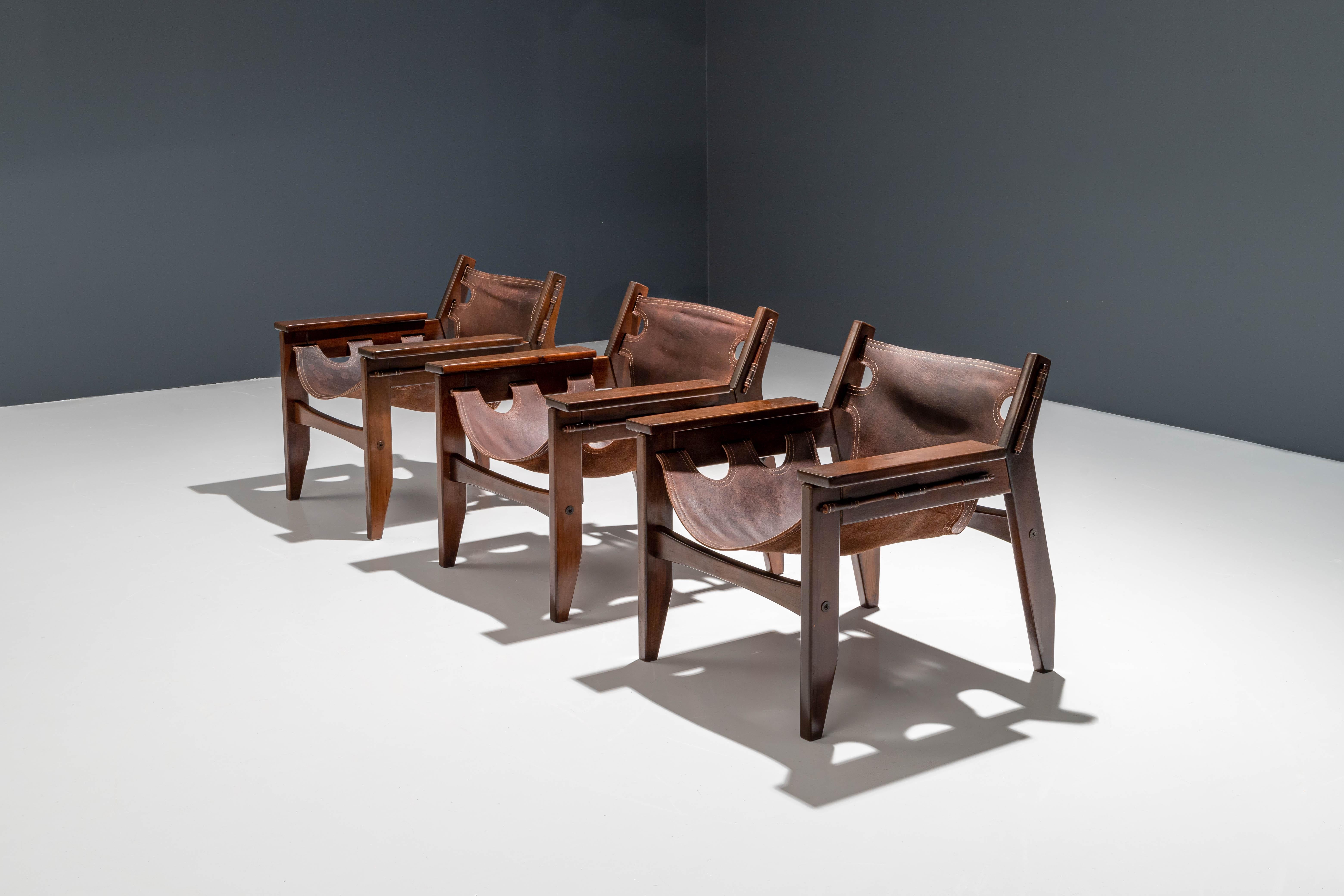 Set of Three Sergio Rodrigues ‘Kilin' Lounge Chairs, Brasil, 1970s For ...