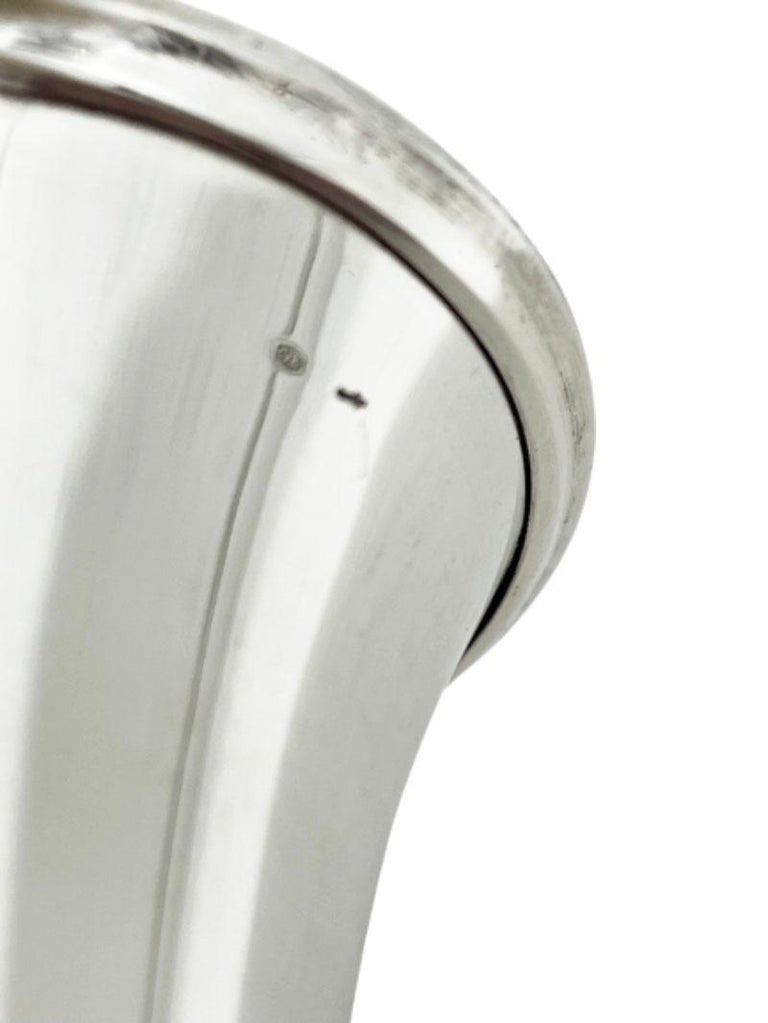 Set of Three Silver Small Vases at 1stDibs