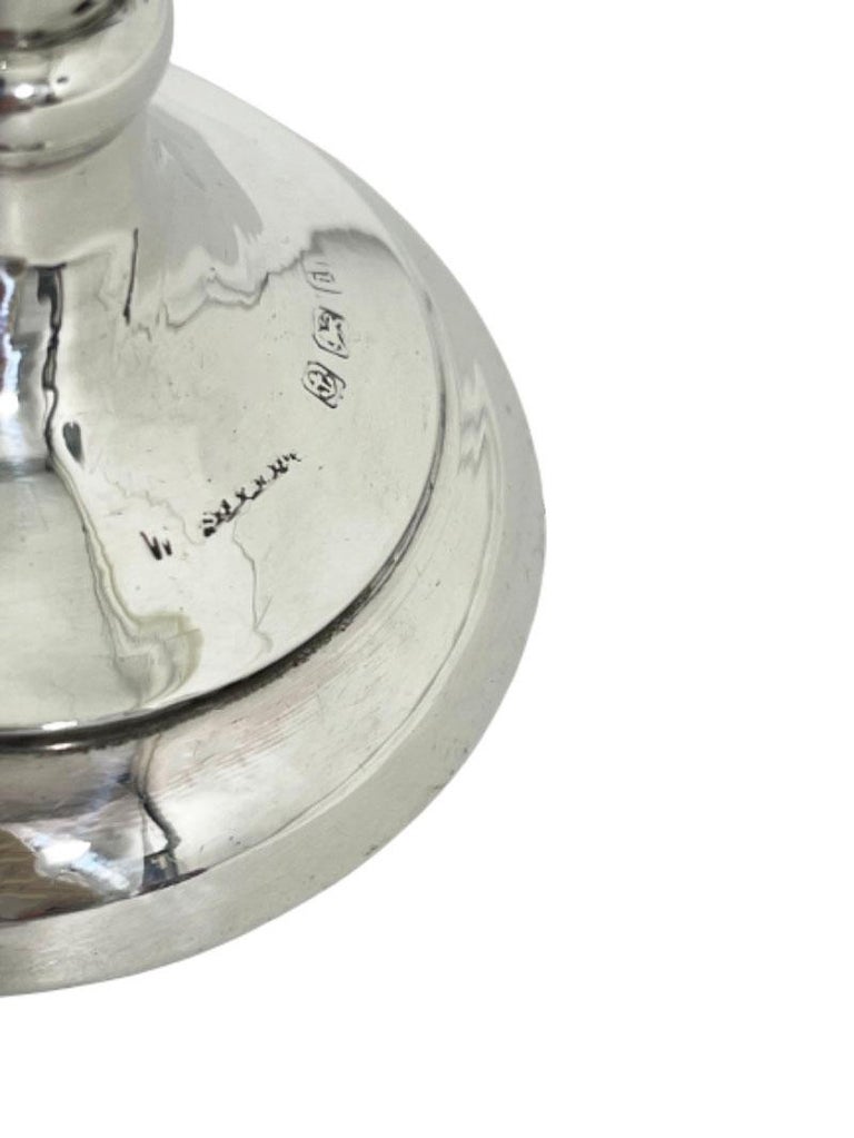 Set of Three Silver Small Vases at 1stDibs