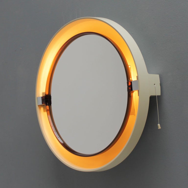 Set of Three Space Age Mirrors by Allibert at 1stDibs