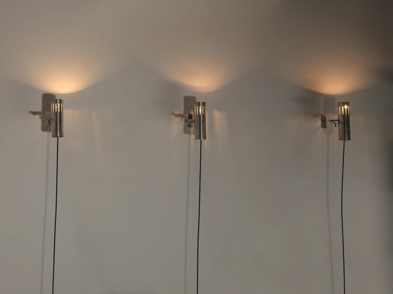Set of Three Spot Lights in Metal For Sale at 1stDibs