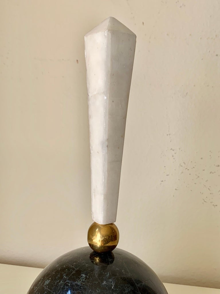 Set of Three Tessellated Marble Decorative Perfume Bottles at 1stDibs