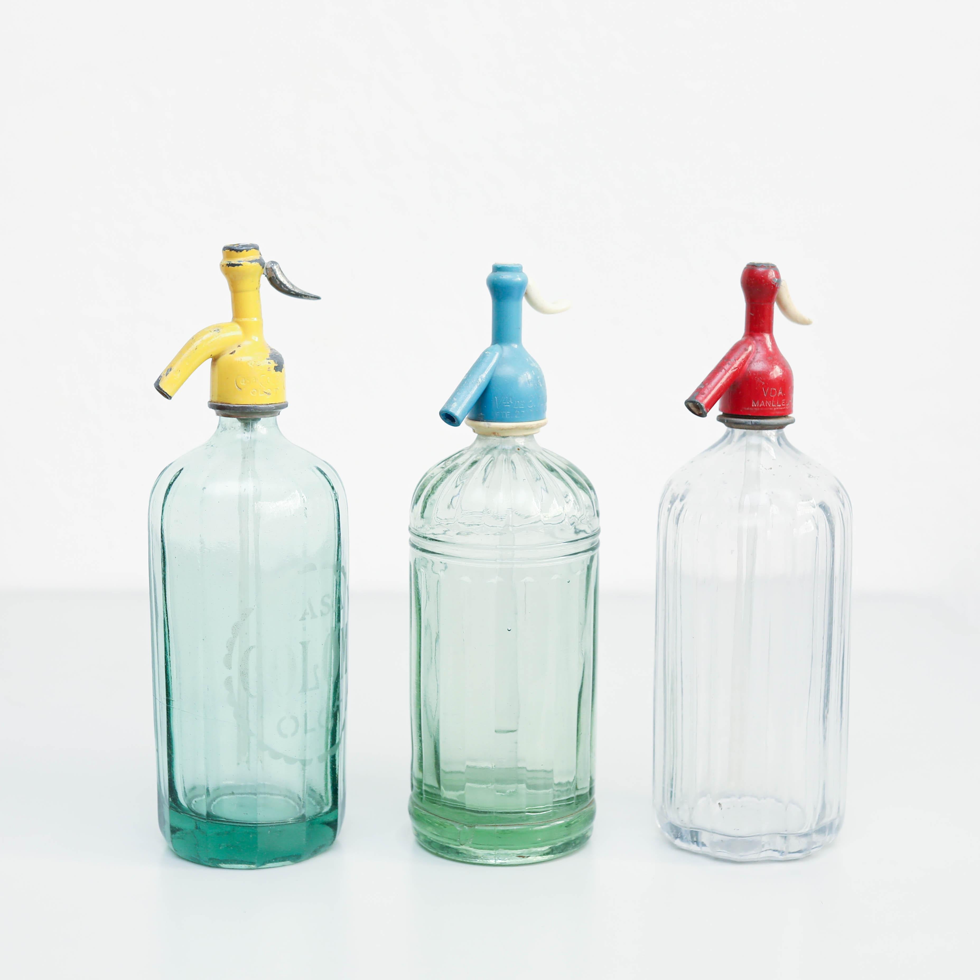 Set of Three Traditional Vintage Catalan Soda Syphon, circa 1990 For ...