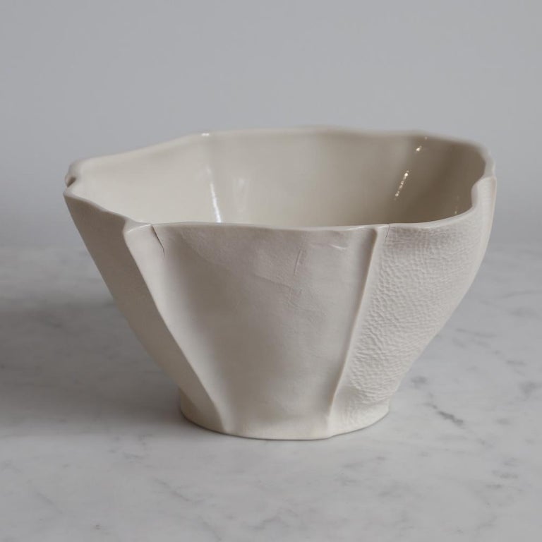 Set of Three Unique Kawa Pieces, Bowl and Vessels, Porcelain, Ceramic ...