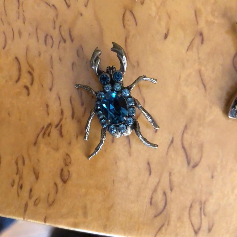 Set of Three Vintage Insect Brooches For Sale at 1stDibs