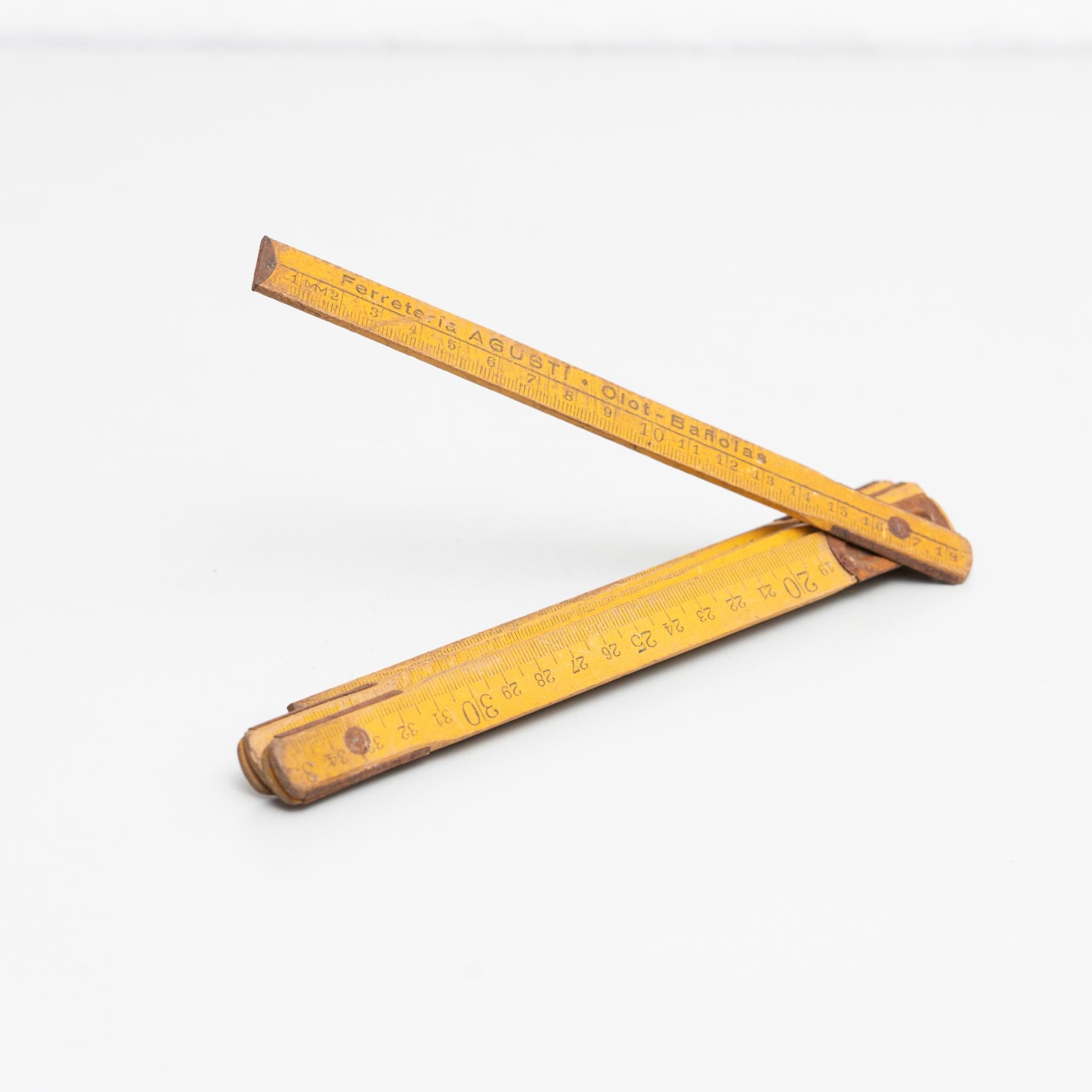 Set of Three Vintage Wooden Measuring Sticks, circa 1950 For Sale at ...