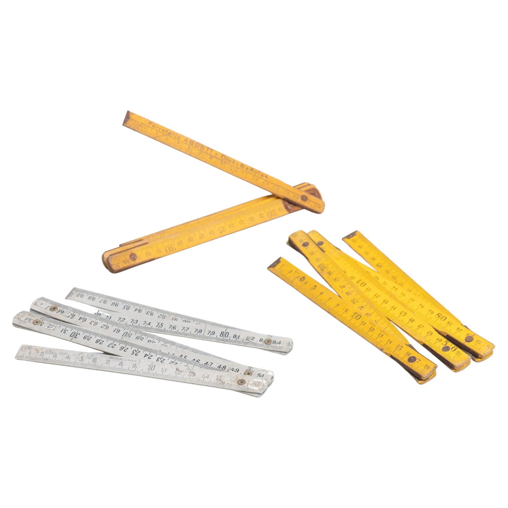 Vintage Wooden Measuring Stick, circa 1950 For Sale at 1stDibs