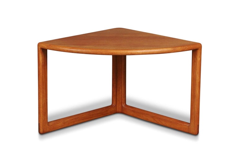 Set Of Triangular Teak Nesting Tables By Niels Bach For Sale at 1stDibs