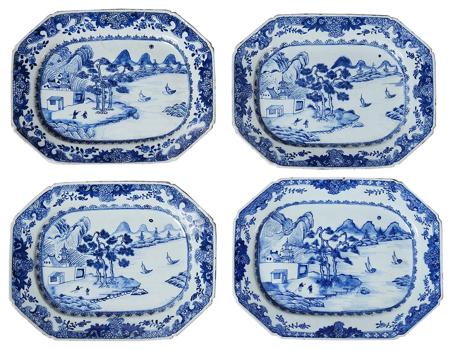 Set of Twelve 18th Century Chinese Nanking Plates at 1stDibs