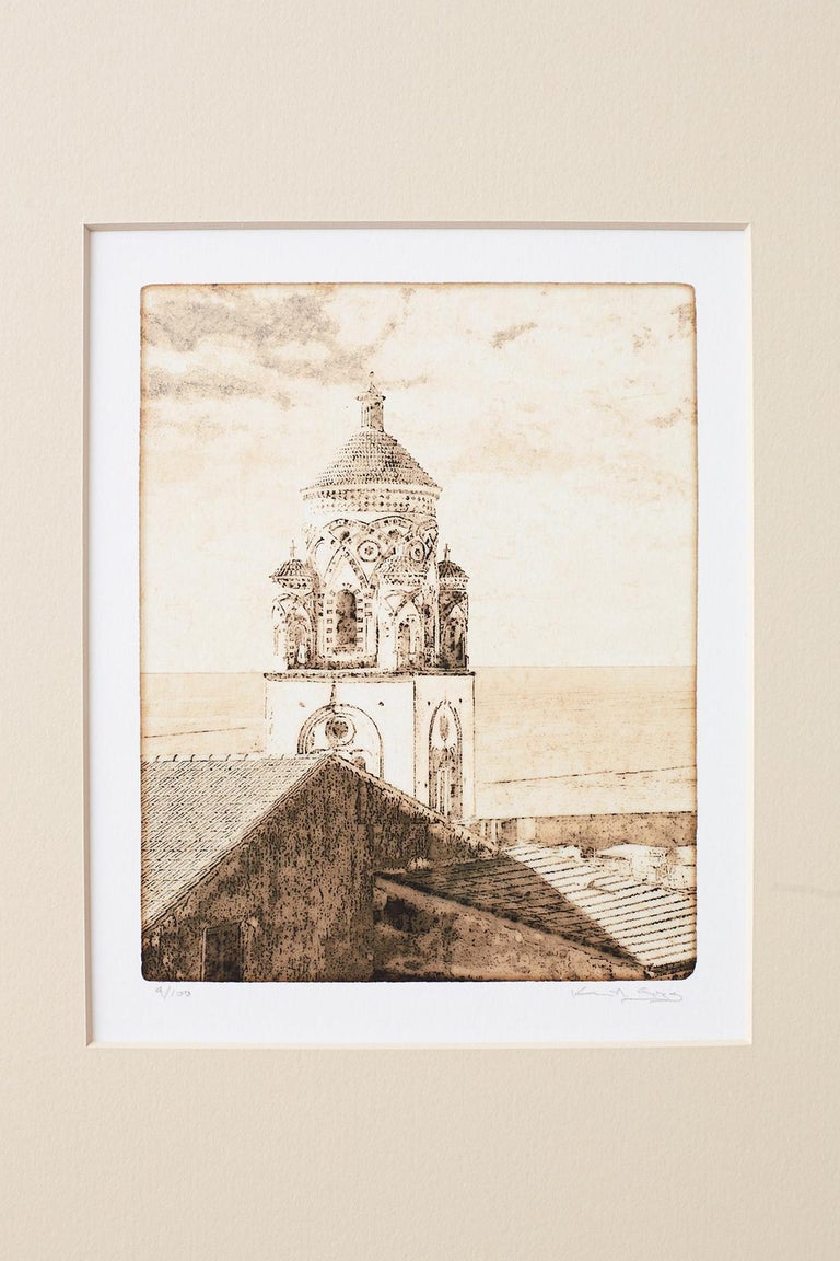 Set of Twelve Architectural Landscape Etchings by Kenneth Gregg at 1stDibs