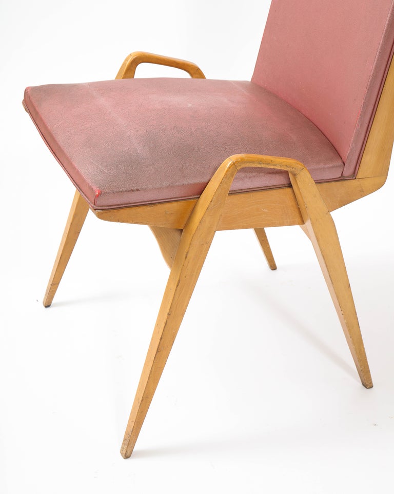 Set of Twelve Dining Chairs by Maurice Pré, France, 1950's For Sale at ...