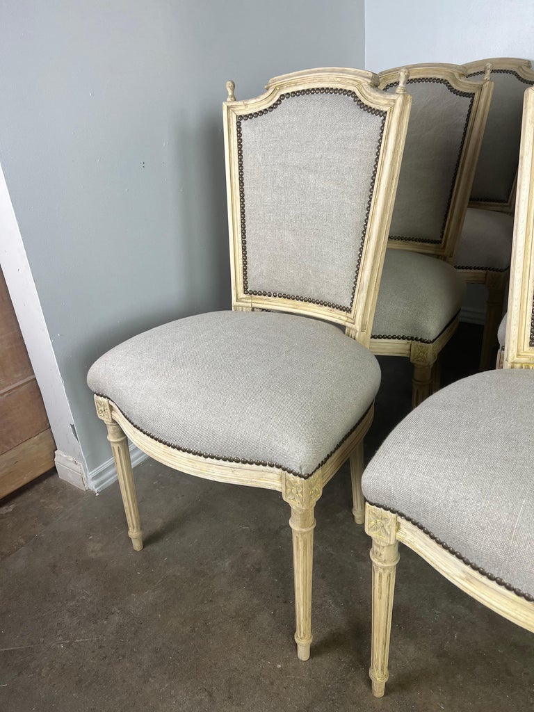 Set of Twelve French Louis XVI Style Dining Chairs, circa 1930s For ...