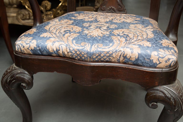 Set of Twelve George II Style Dining Chairs For Sale at 1stDibs