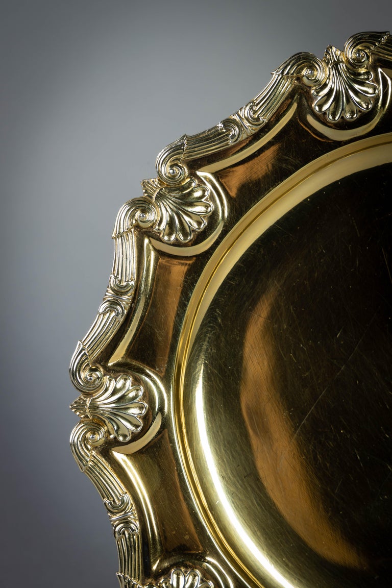 Set of Twelve Georgian Silver-Gilt Plates For Sale at 1stDibs