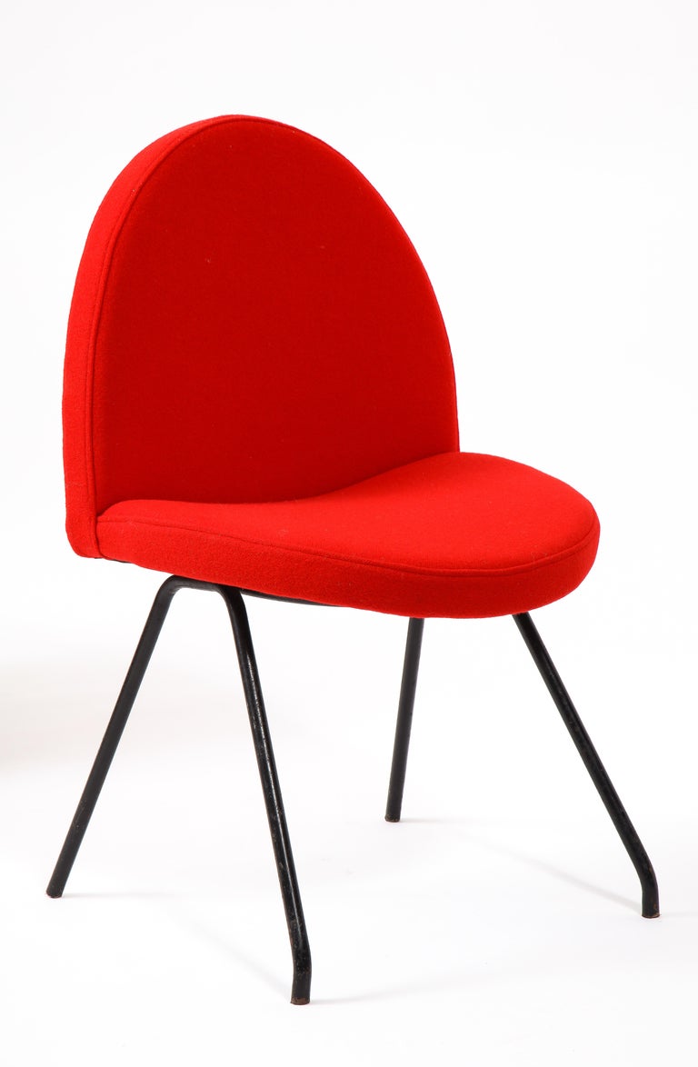 Set of Twelve JA Motte "Tongue" Dining Chairs, France, 1960's For Sale ...