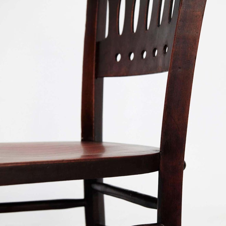 Set of Twelve Luterma Bistro Wood Chairs at 1stDibs