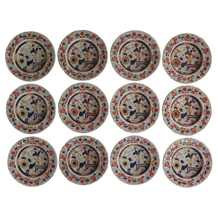 Set of Twelve Mason's Ashworth Bros Ironstone Bowls Old Japan Ptn ...