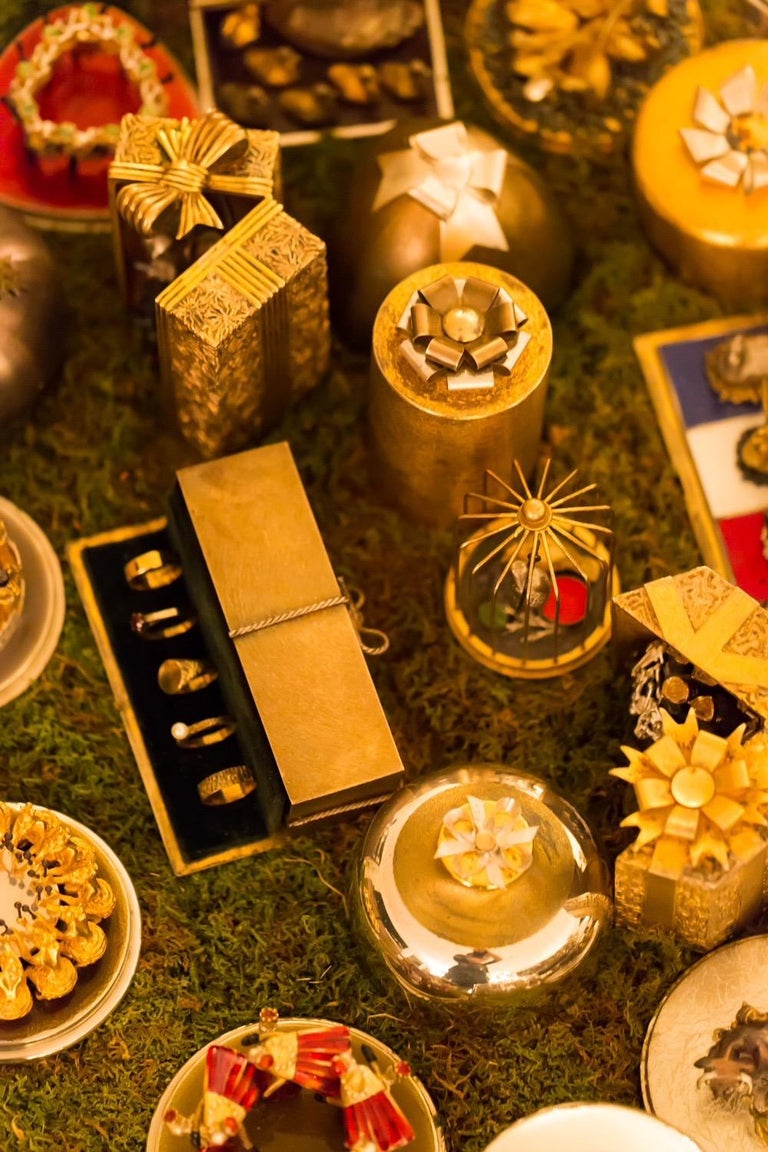 Stuart Devlin Set of Twelve Silver and Silver-Gilt "Twelve Days of ...