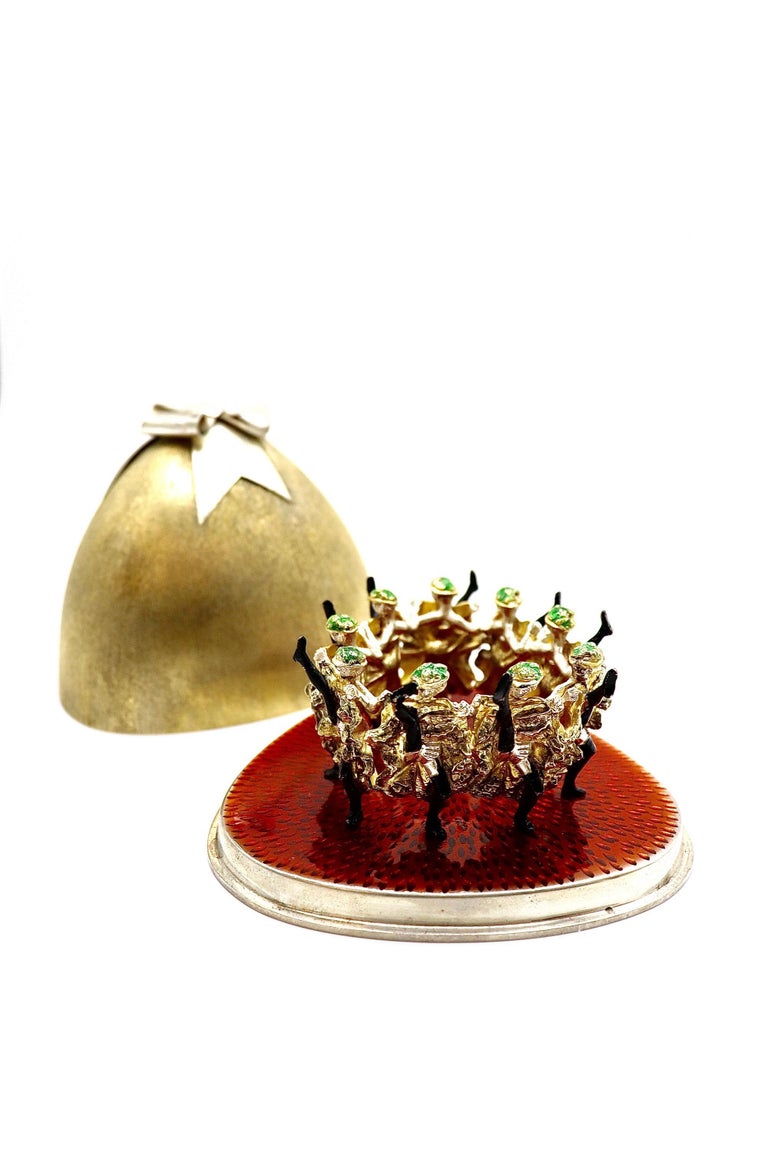 Stuart Devlin Set of Twelve Silver and Silver-Gilt "Twelve Days of ...