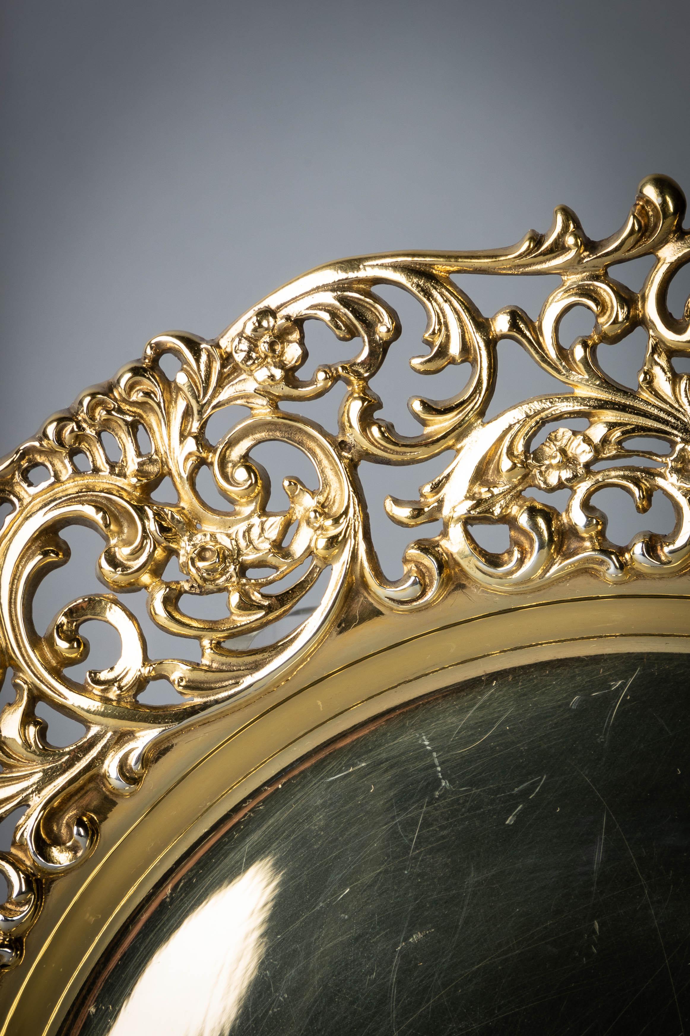 Set of Twelve Sterling Silver-Gilt Dessert Plates, circa 1900 For Sale ...