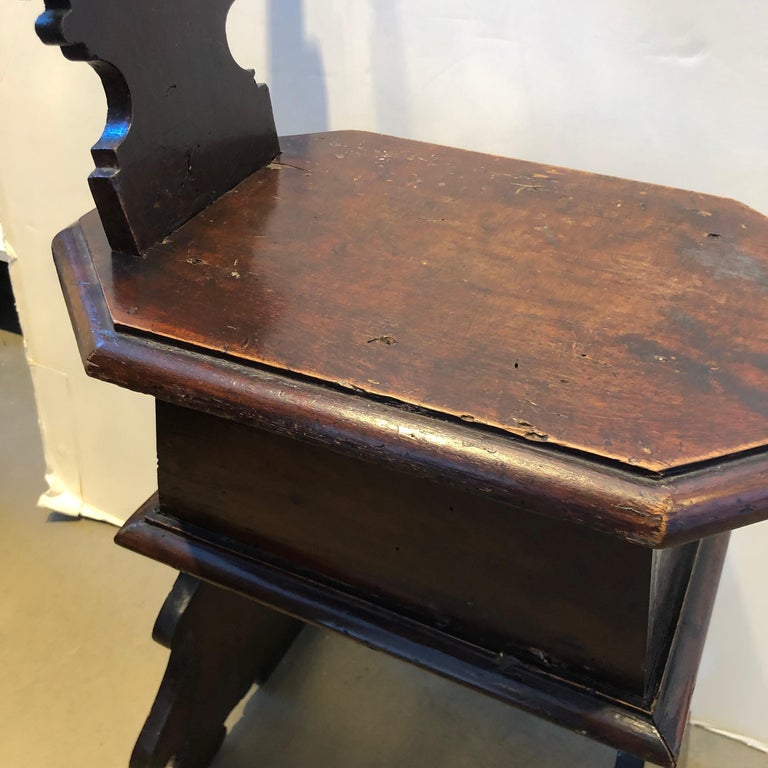 Set of Two 17th Century Antique Decorative Italian Altar Chairs For ...