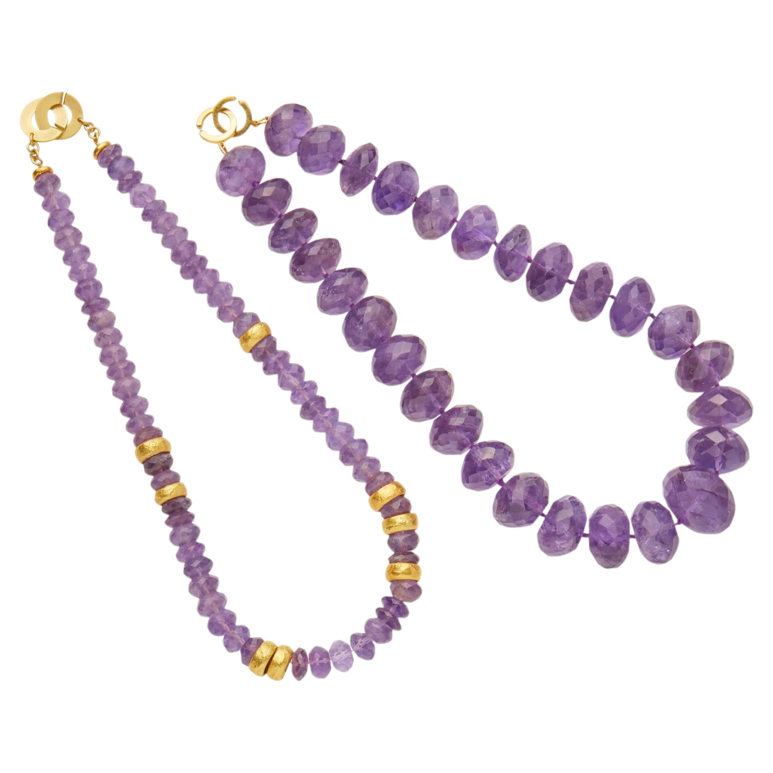 Tiffany and Co Paloma Picasso 18K Yellow Gold Mabe Pearl Amethyst Long ...