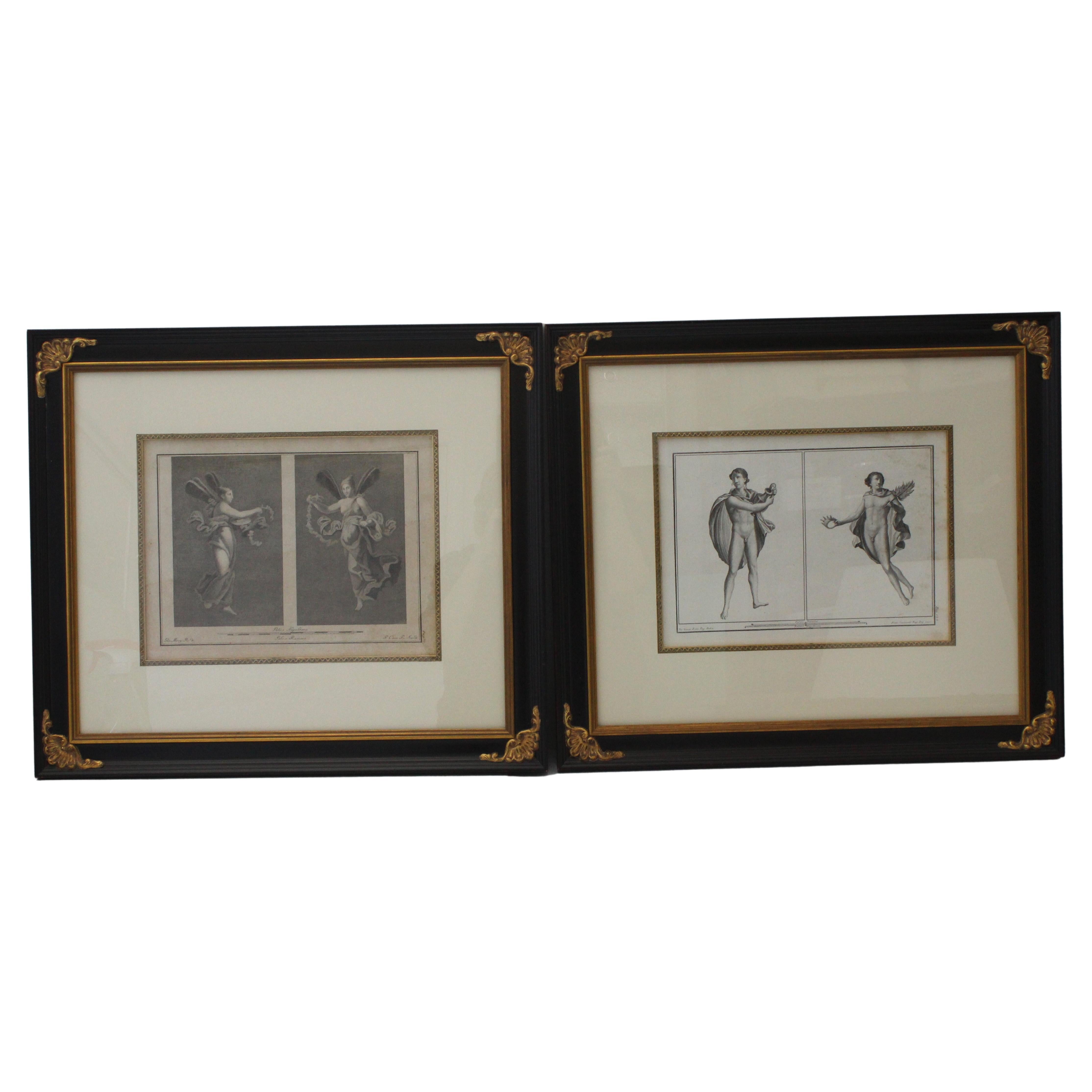 Set of Two 18th Century Classical Engravings For Sale at 1stDibs