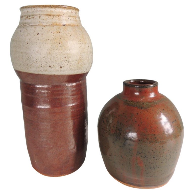 Set of Two '2' Mid-Century Modern Style Handcrafted Vessels For Sale at ...