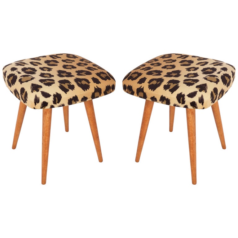 leopard print stool