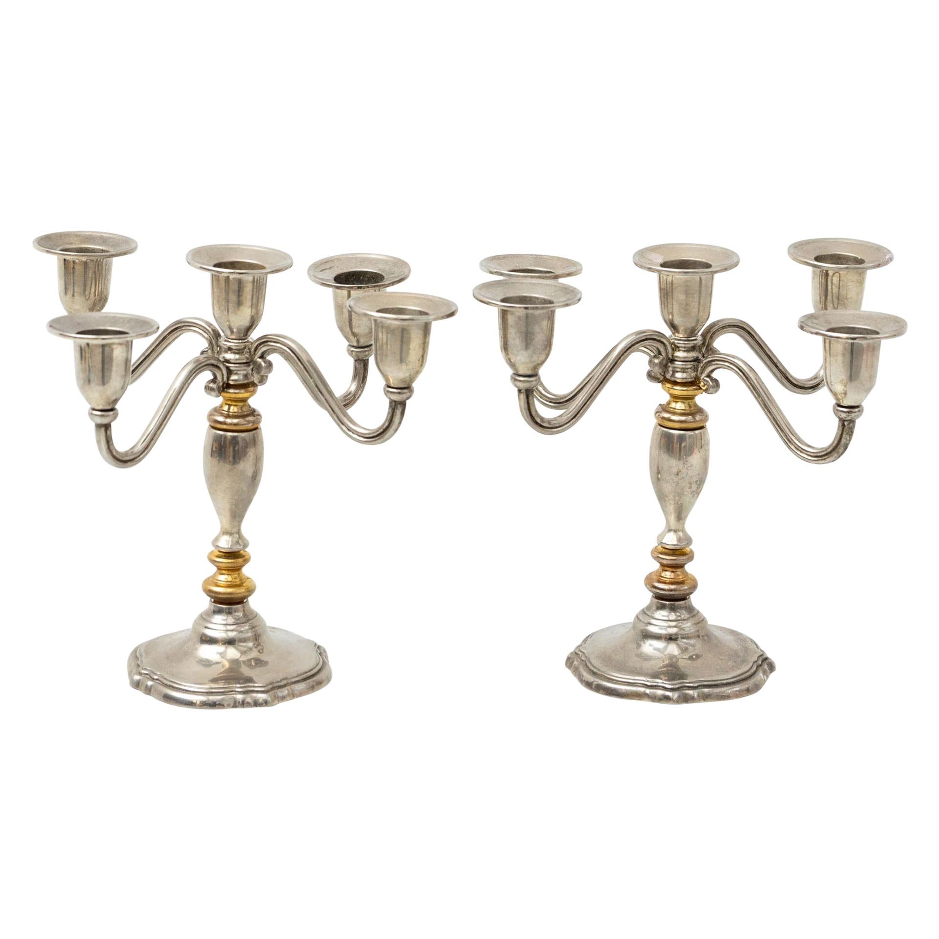 Vintage Hull Art Pottery Garniture Vase and Candlestick Set, Circa 1940 ...
