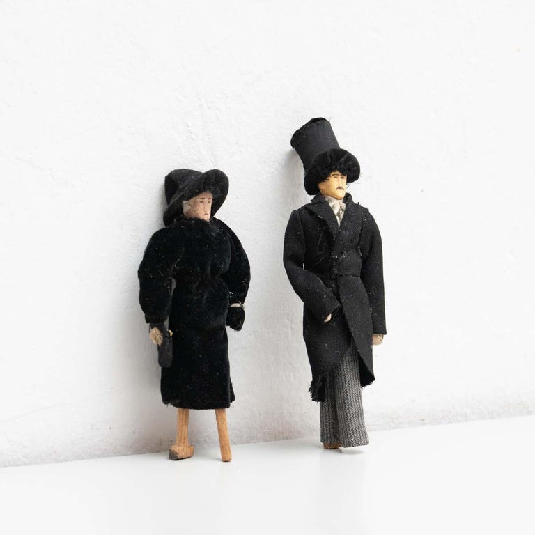 Set of Two Antique Traditional Spanish Rag Doll, circa 1920 For Sale at ...