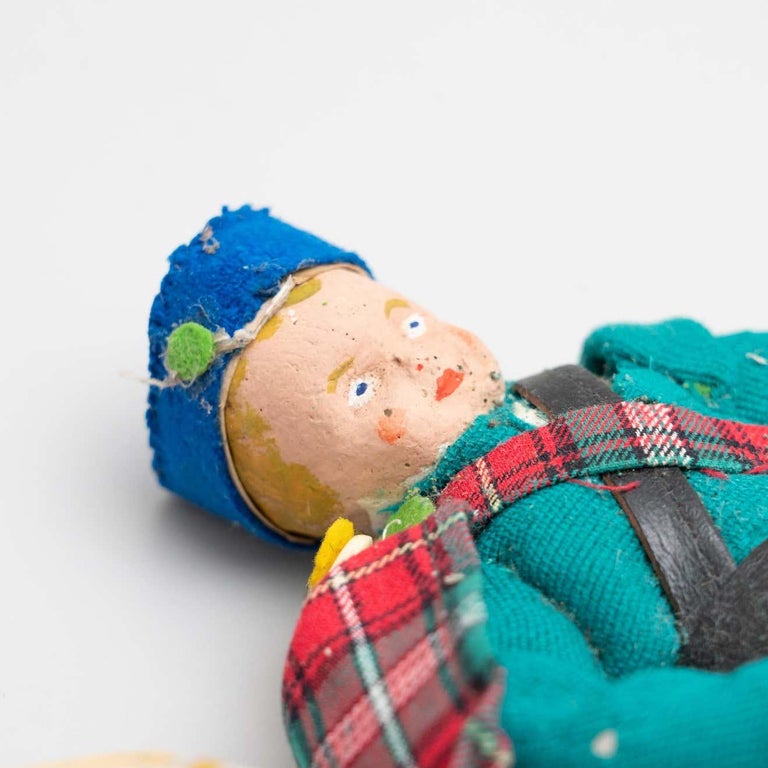 Set of Two Antique Traditional Spanish Rag Doll, circa 1920 For Sale at ...