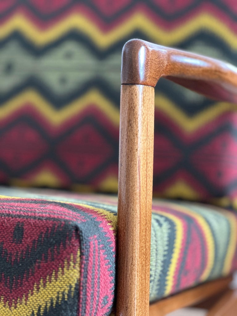 Set of Two Armchairs by Zenon Bączyk, Mind the Gap Upholstery, Europe, 1960s For Sale at 1stDibs