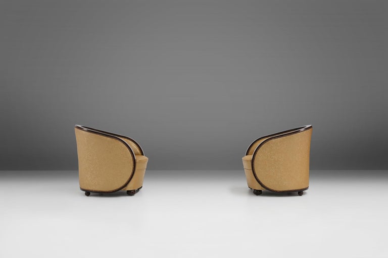 Set of Two Art Deco Armchairs For Sale at 1stDibs