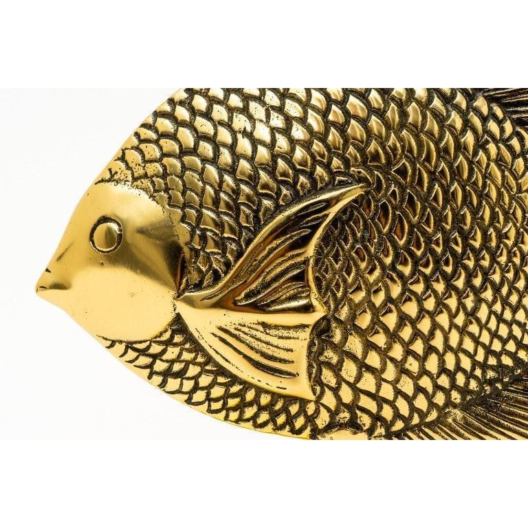 Set of Two Brass Fish Sculptures by Sarried at 1stDibs | fish brass ...