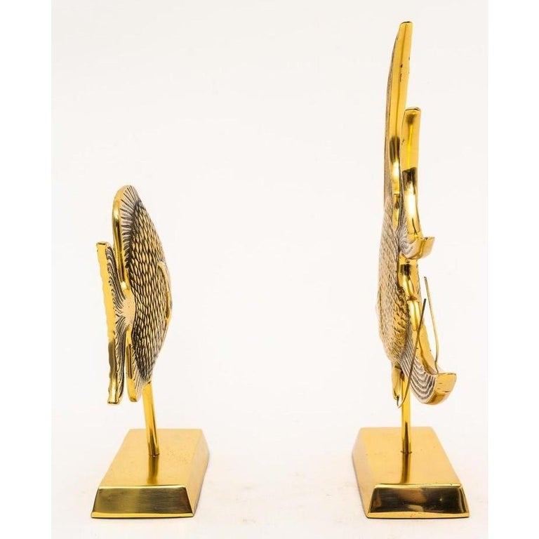 Set of Two Brass Fish Sculptures by Sarried at 1stDibs | fish brass ...