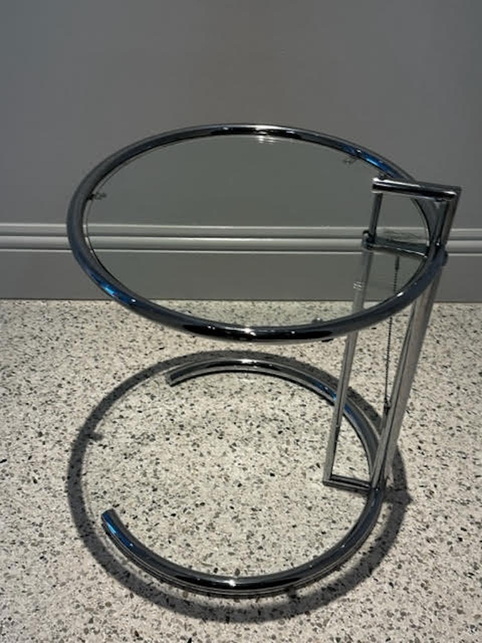 Set of Two ClassiCon Adjustable E 1027 Table by Eileen Gray in Stock ...