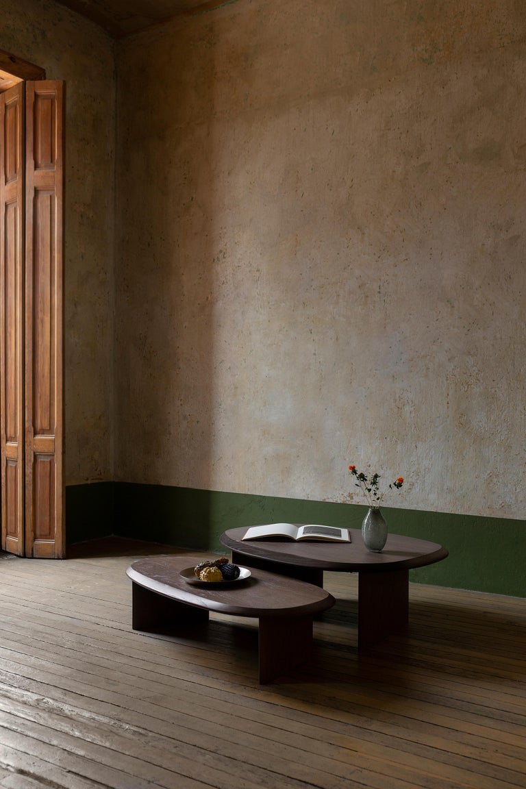 Set of 2 Duna Coffee Tables in Solid Walnut Wood, Coffee Table by Joel ...