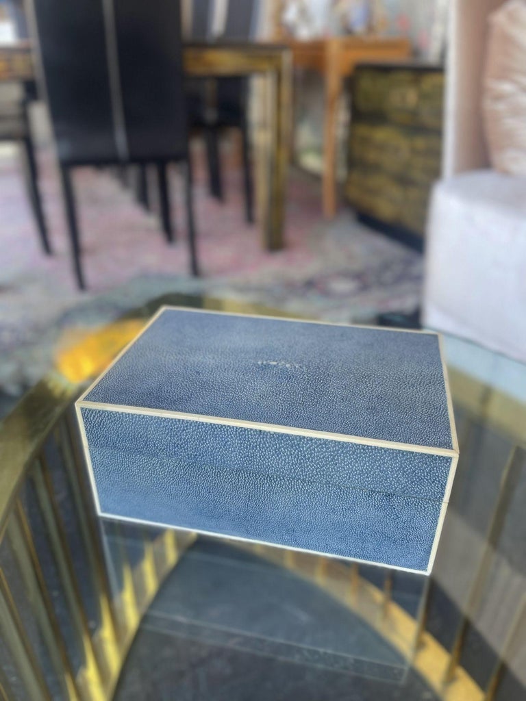 Set of Two Colorful Shagreen Boxes For Sale at 1stDibs