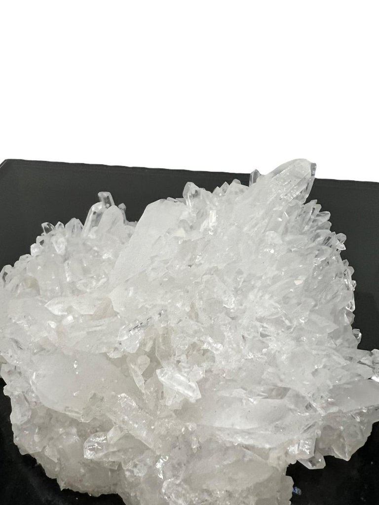 Set of Two Contemporary Luminous Black Lucite and Crystal Boxes For ...