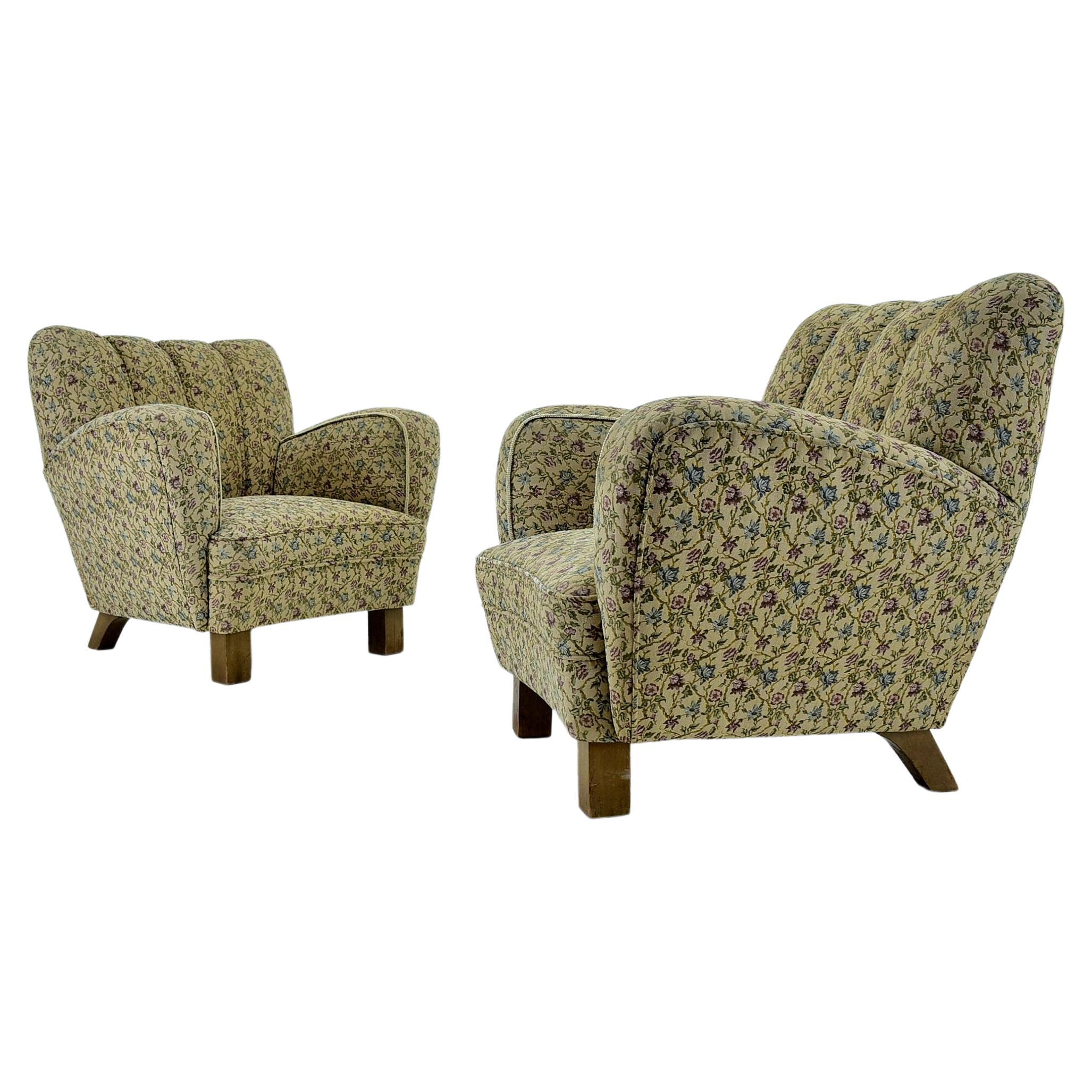 Art Deco Armchairs, Austria, 1930s, Set of 2 For Sale at 1stDibs