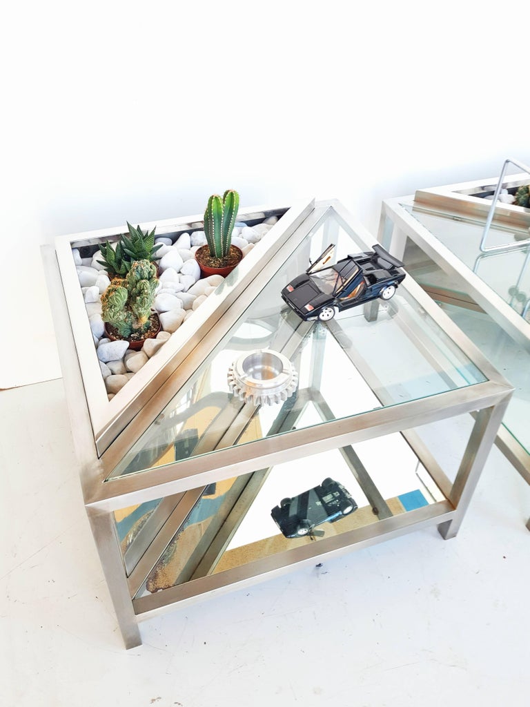 Set of Two French Planter Side Table or Coffee Table, circa 1970 For ...