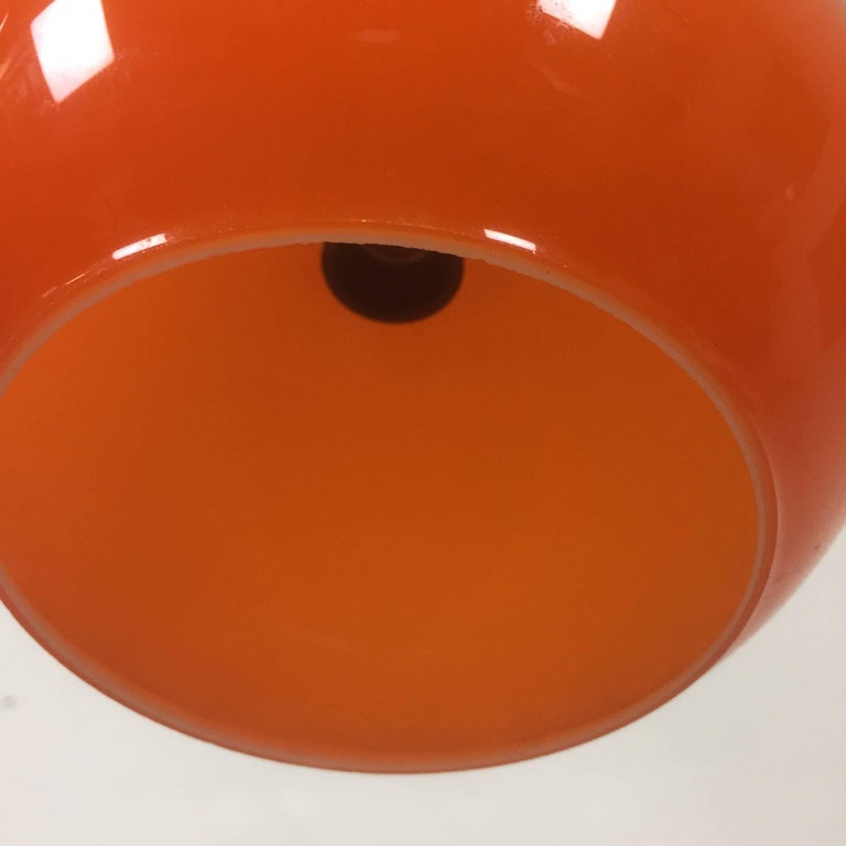 Set of Two German Orange Glass Hanging Light Made by Peill and Putzler ...