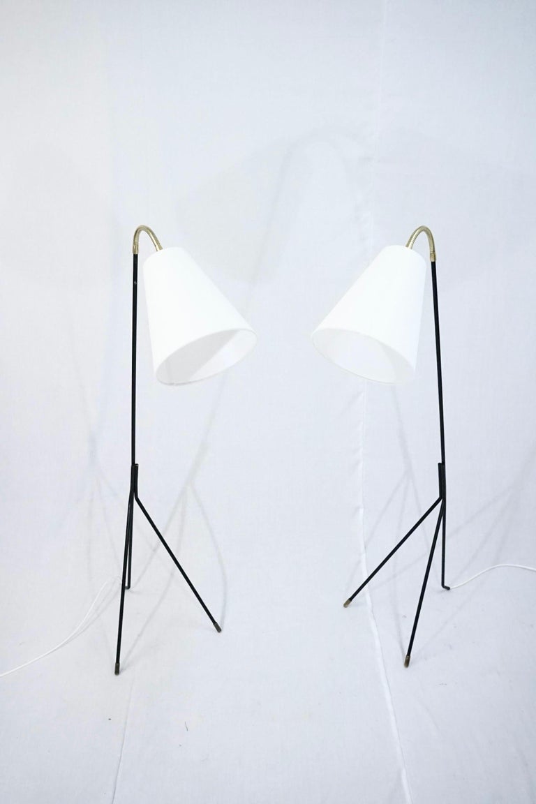 Set of two Holm Sørensen grasshopper floor lamps For Sale at 1stDibs