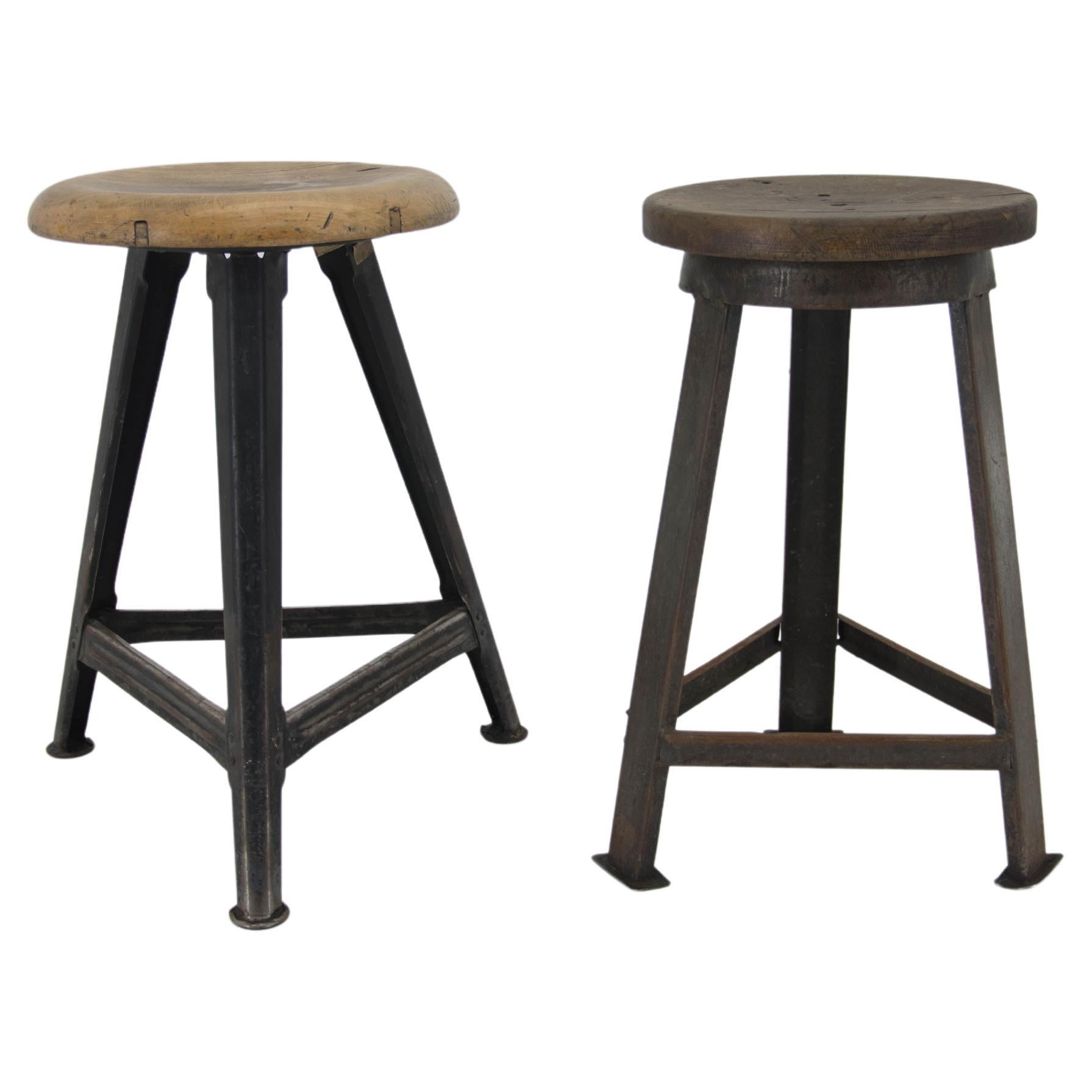 Two Reliance Industrial Stools For Sale at 1stDibs