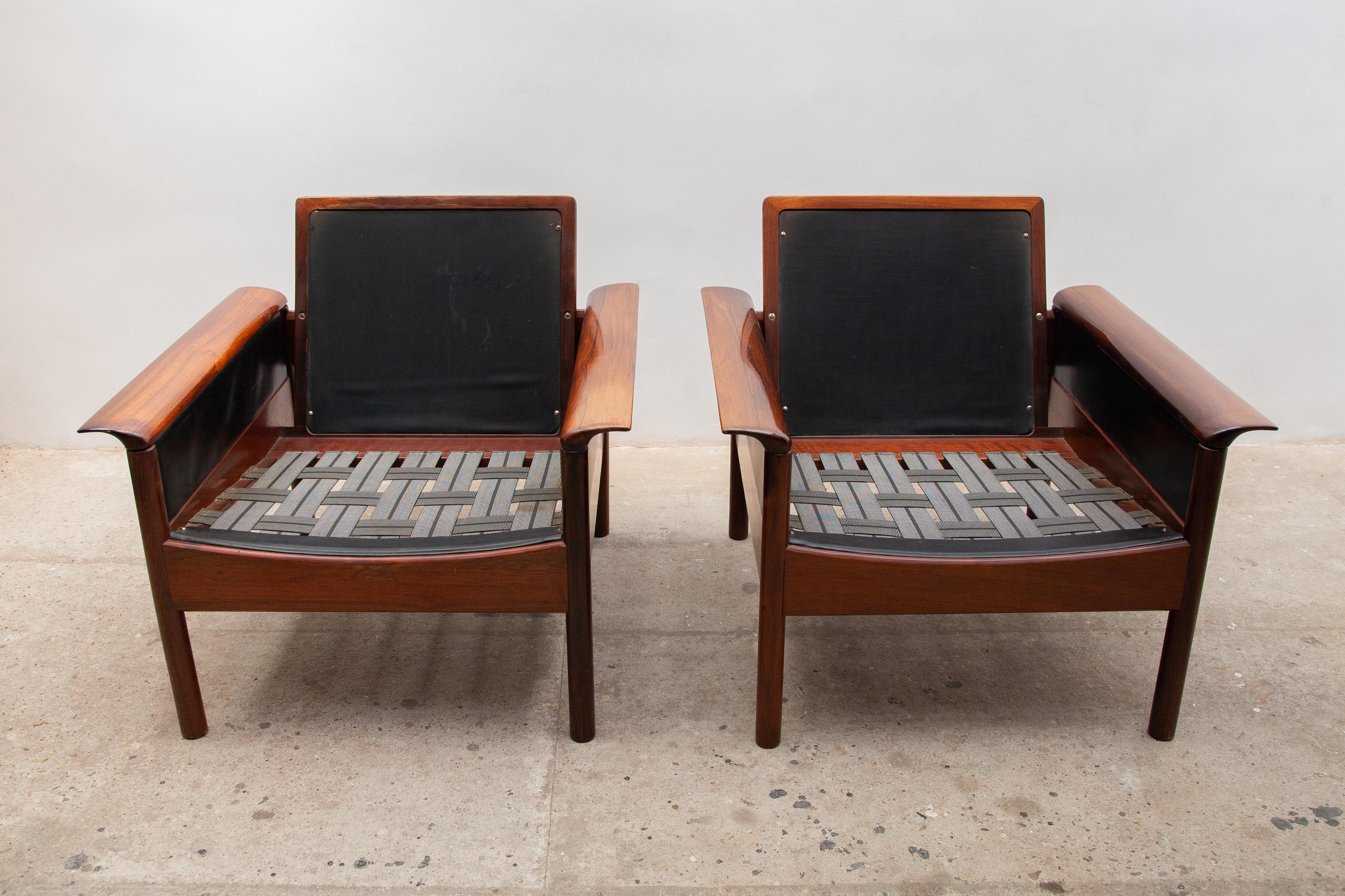 Set of Two Lounge Arm-Chairs Designed by Hans Olsen for C/S Møbler ...